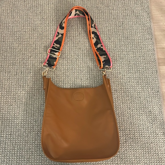 Ahdorned | Bags | Ahdorned Crossbody Bag Vegan Camel Leather Camo Strap ...